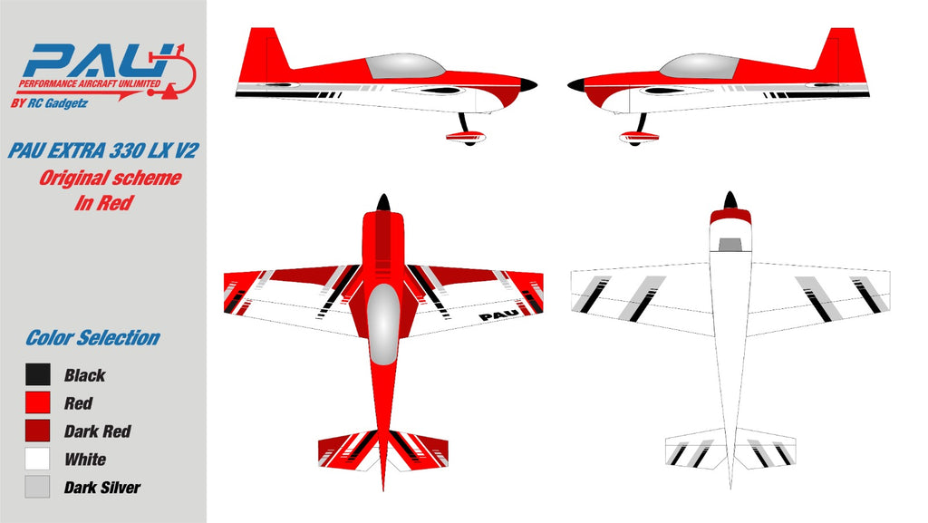PAU Extra 330LX 120cc – Red– PAU USA